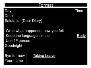 Diary entry | PPTX