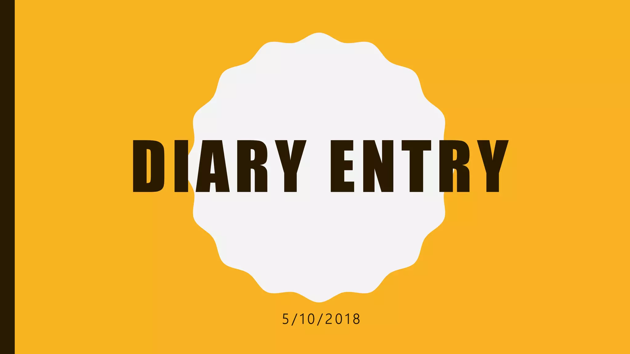 Diary entry | PPT