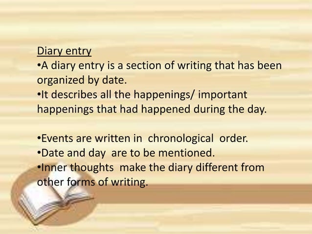 DIARY ENTRY | PPTX
