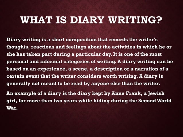 Diary Entry - ENGLISH (WRITING PART).pptx