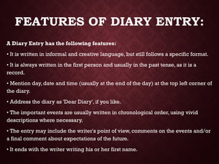Diary Entry - ENGLISH (WRITING PART).pptx