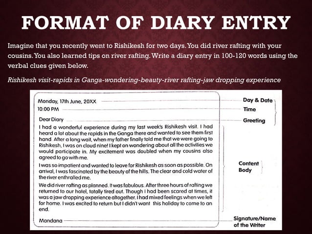 Diary Entry - ENGLISH (WRITING PART).pptx