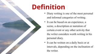 Diary Entry Writing as per CBSE Syllabus | PPTX