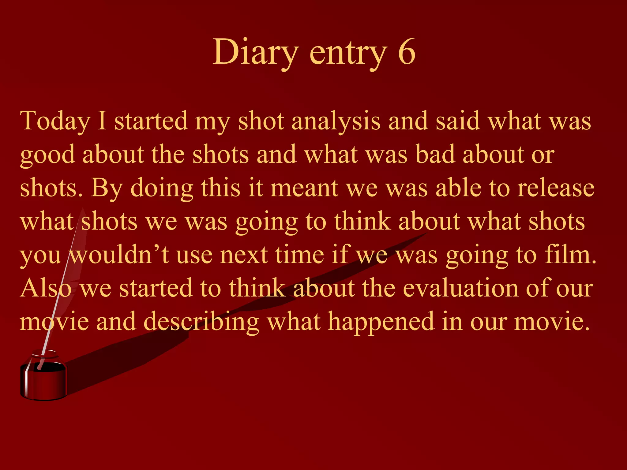 Diary entry | PPT
