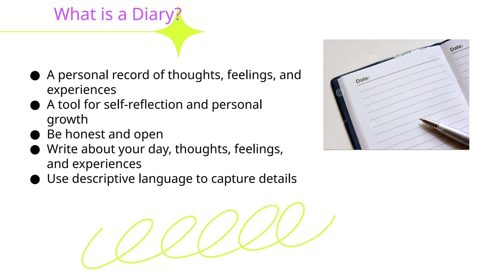 DIARY ENTRY FOR GRADE 9.pptx sample andd | PPTX