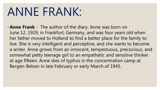 Diary of a young girl | PPTX