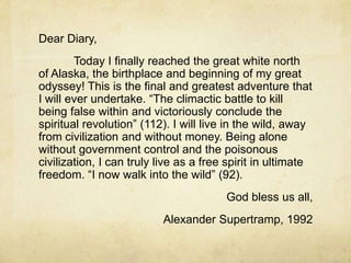 Alexander Supertramp Diary