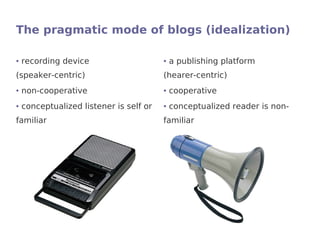 Diary or Megaphone? | PDF