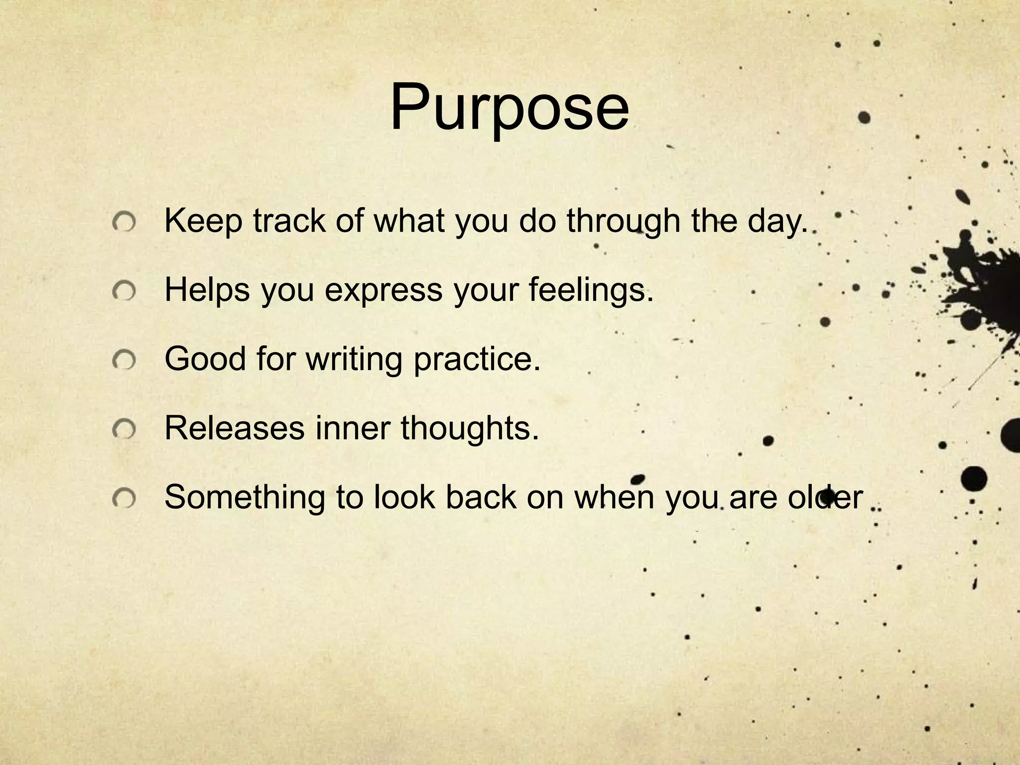 Diary presentation 12 7 | PPTX