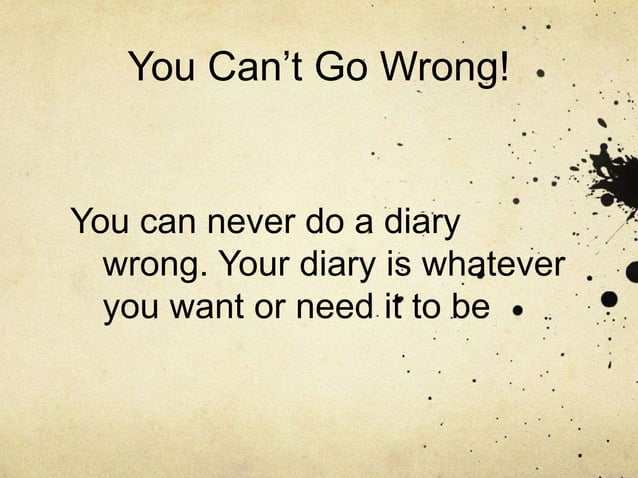 Diary presentation 12 7 | PPT