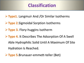 Diary sorption isotherms ppt.x | PPTX