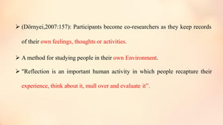 Diary study in Qualitative Research Approach | PDF