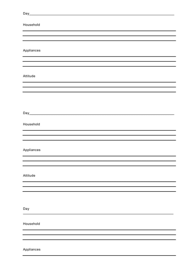 Diary template | PDF