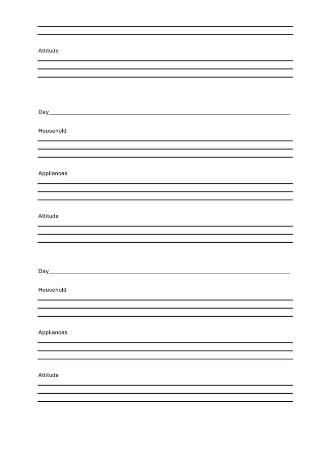 Diary template | PDF