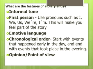 Diary writing | PPTX