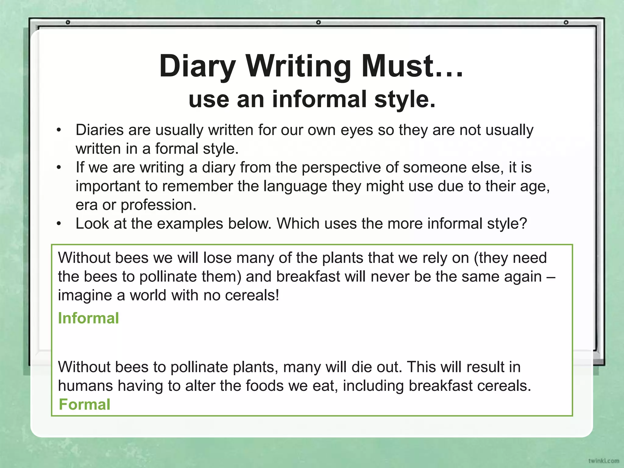 diary_writing | PPT