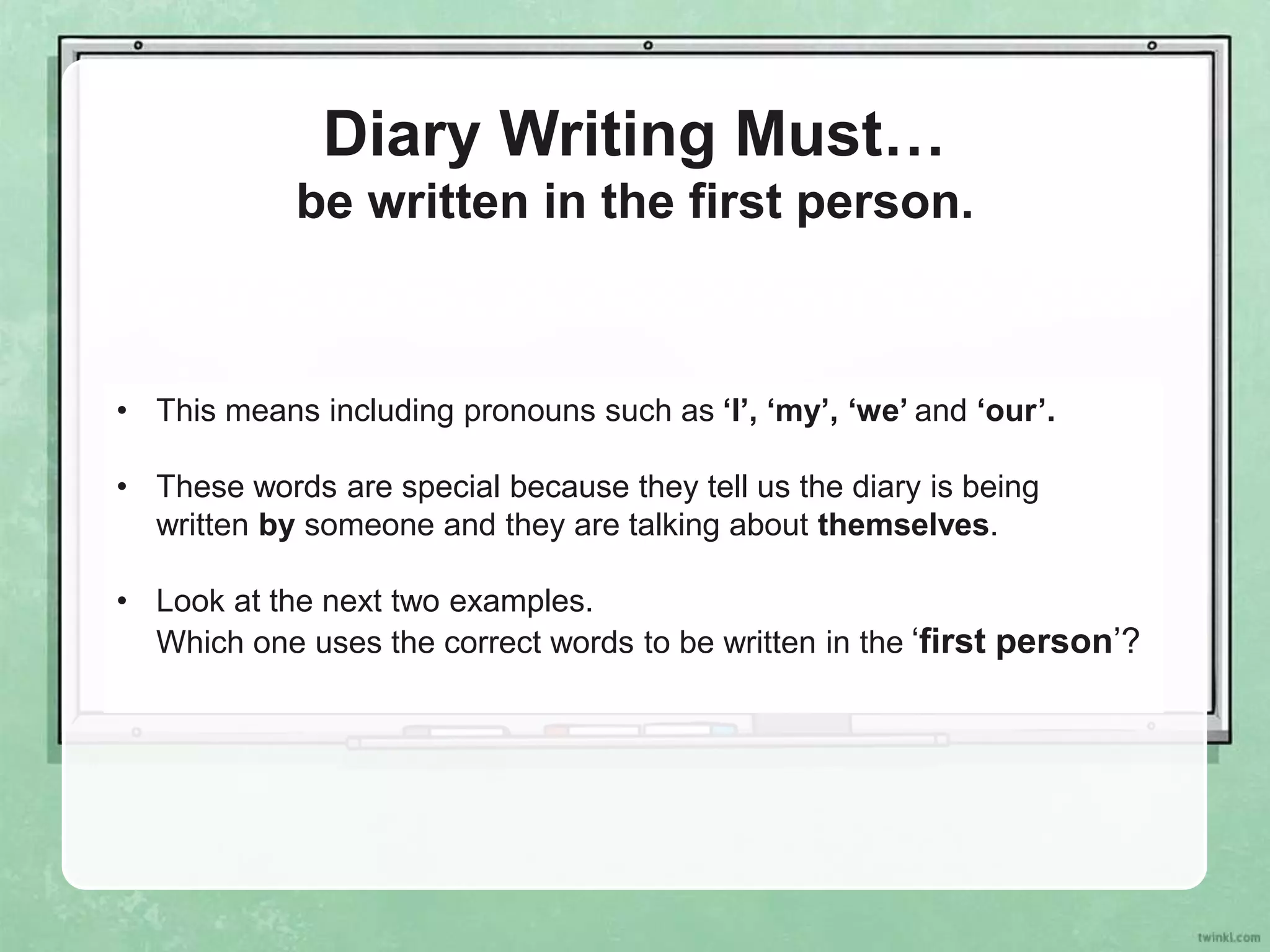 diary_writing | PPT