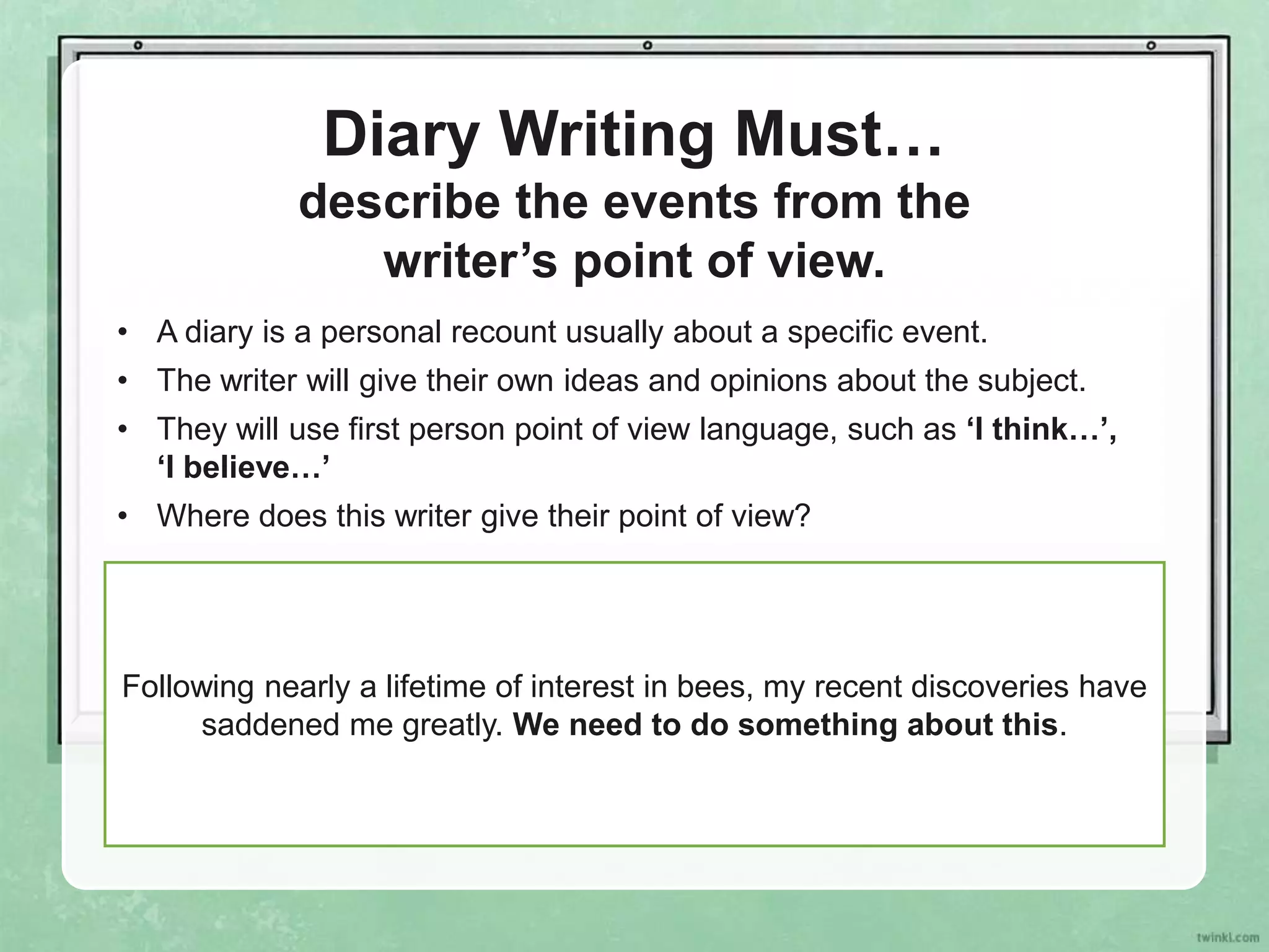 diary_writing | PPT