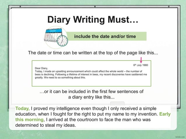 diary_writing | PPT