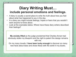 diary_writing | PPT