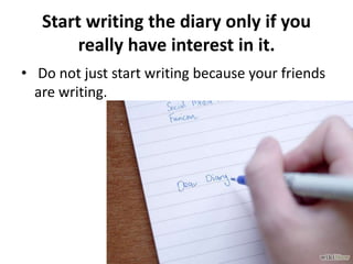 Diary Writing KS3 (Year 7) | PPTX