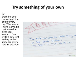 Diary Writing KS3 (Year 7) | PPTX
