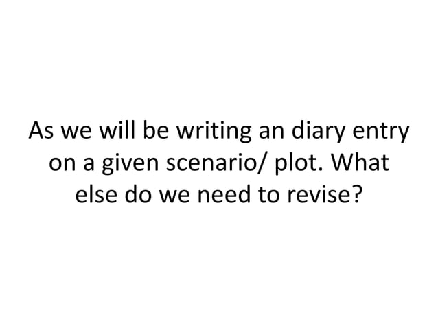 Diary Writing KS3 (Year 7) | PPTX | Screenwriting | Content Production
