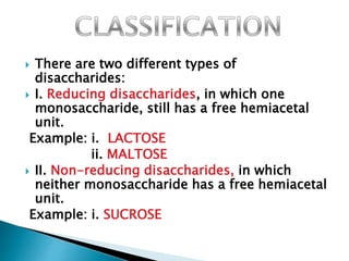 Diasaccharides | PPTX