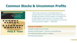 Investment Analysis through Scuttlebutt & alternative data sources for ...