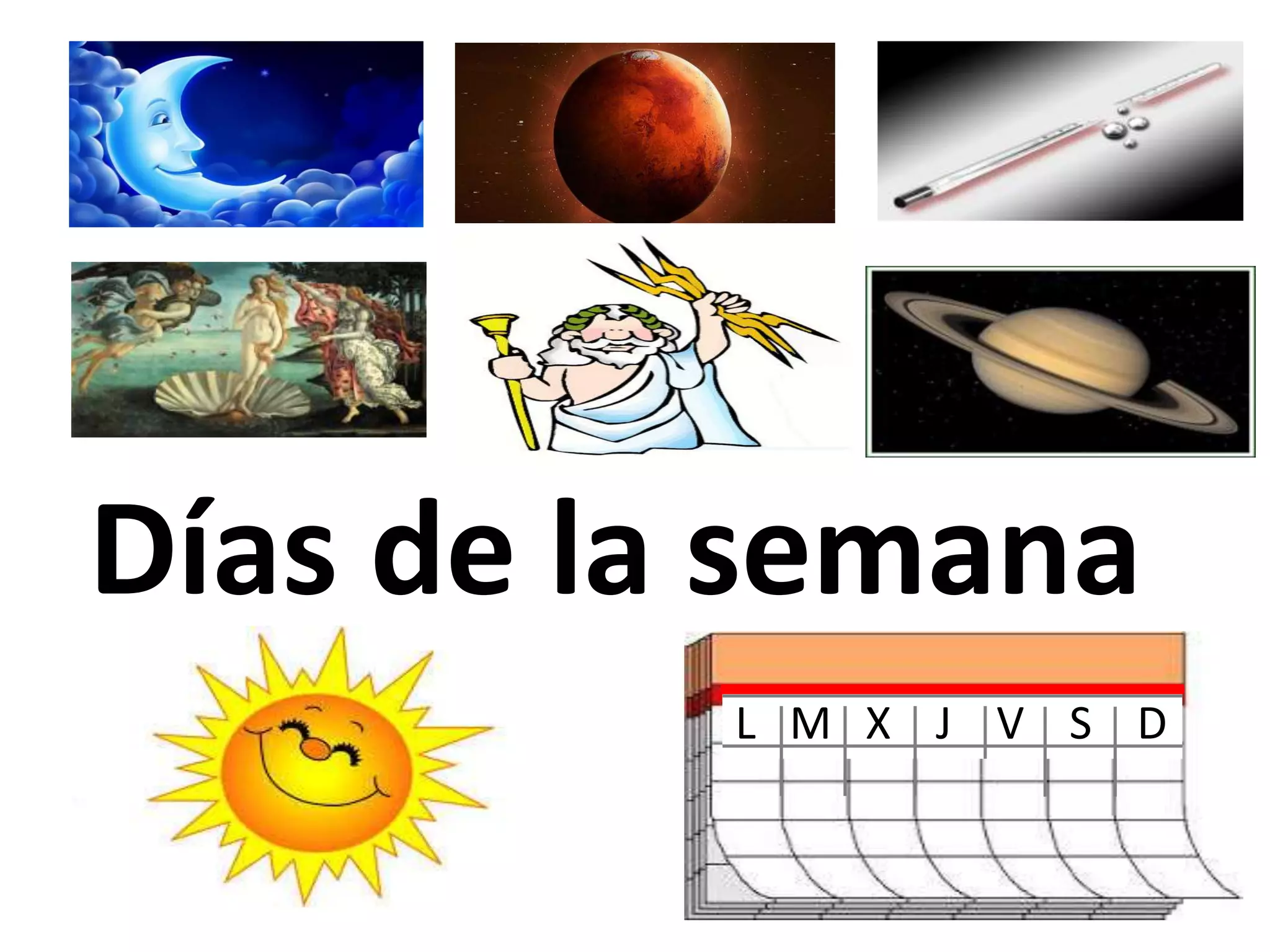 Spanish lesson - Days of the week : Los Dias de la semana | PPTX