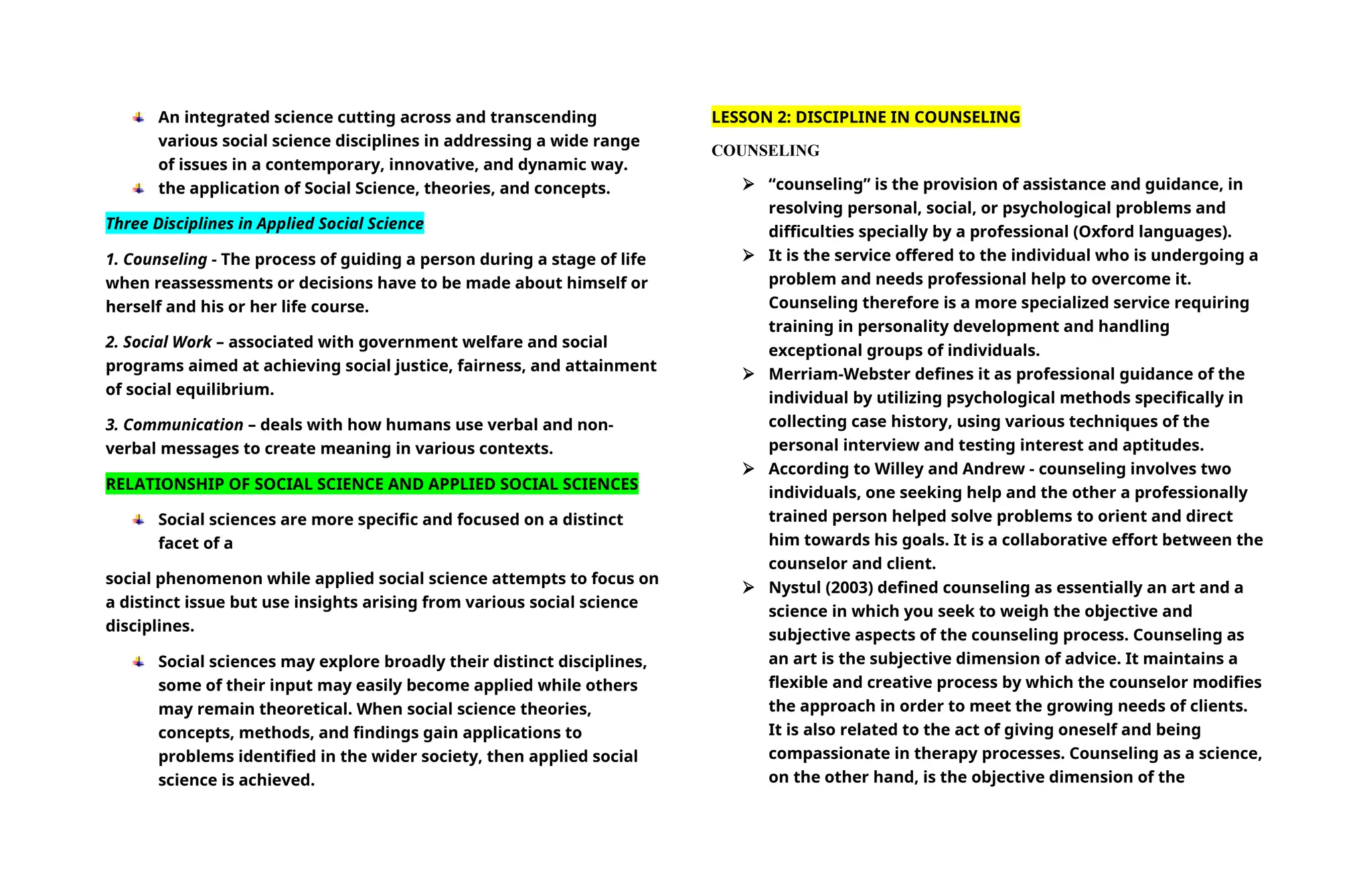 DISCIPLINE AND IDEAS IN SOCIAL SCIENCES FOR HUMSS 12 | PPT