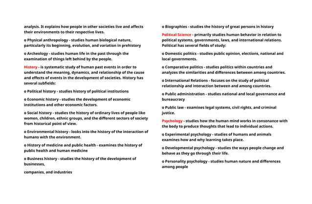 DISCIPLINE AND IDEAS IN SOCIAL SCIENCES FOR HUMSS 12 | PPT