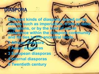Diaspora literature paper no. 7. | PPTX