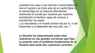 La concepcion del mundo y la filosofía . | PPTX