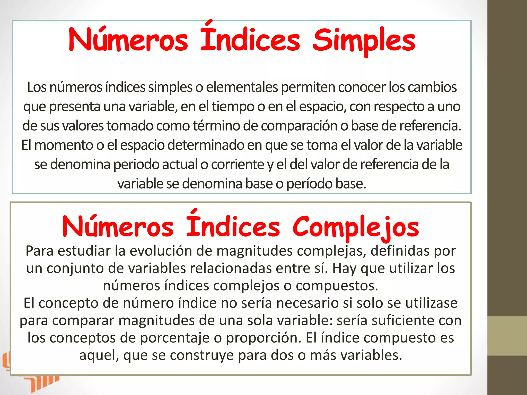 Números indices | PPTX