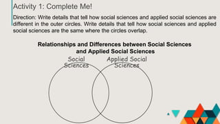 Defining the Social Sciences and Applied Social Sciences- Lesson 1.pptx
