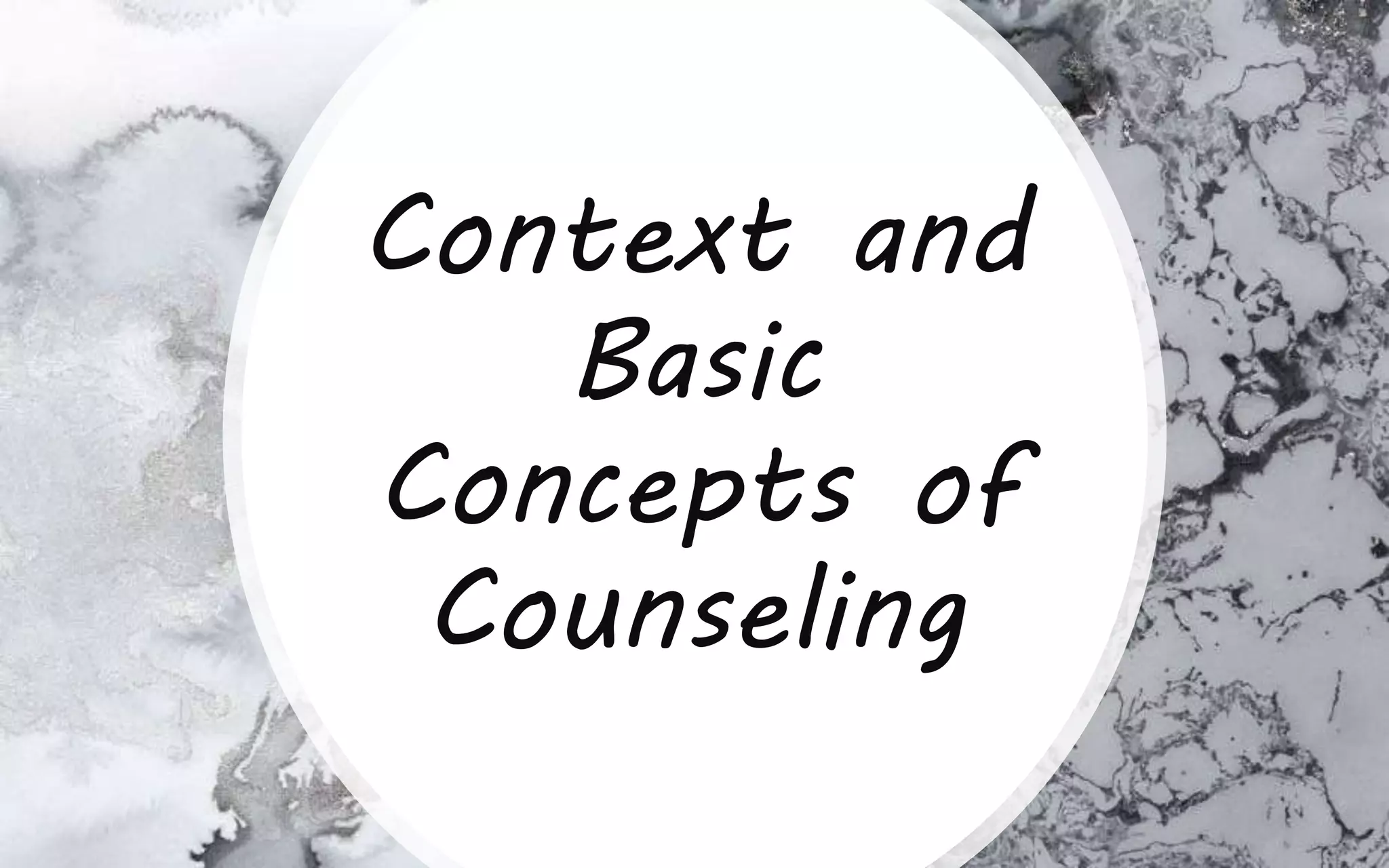 DIASS - The Discipline of Counseling - Definitions, Context and ...