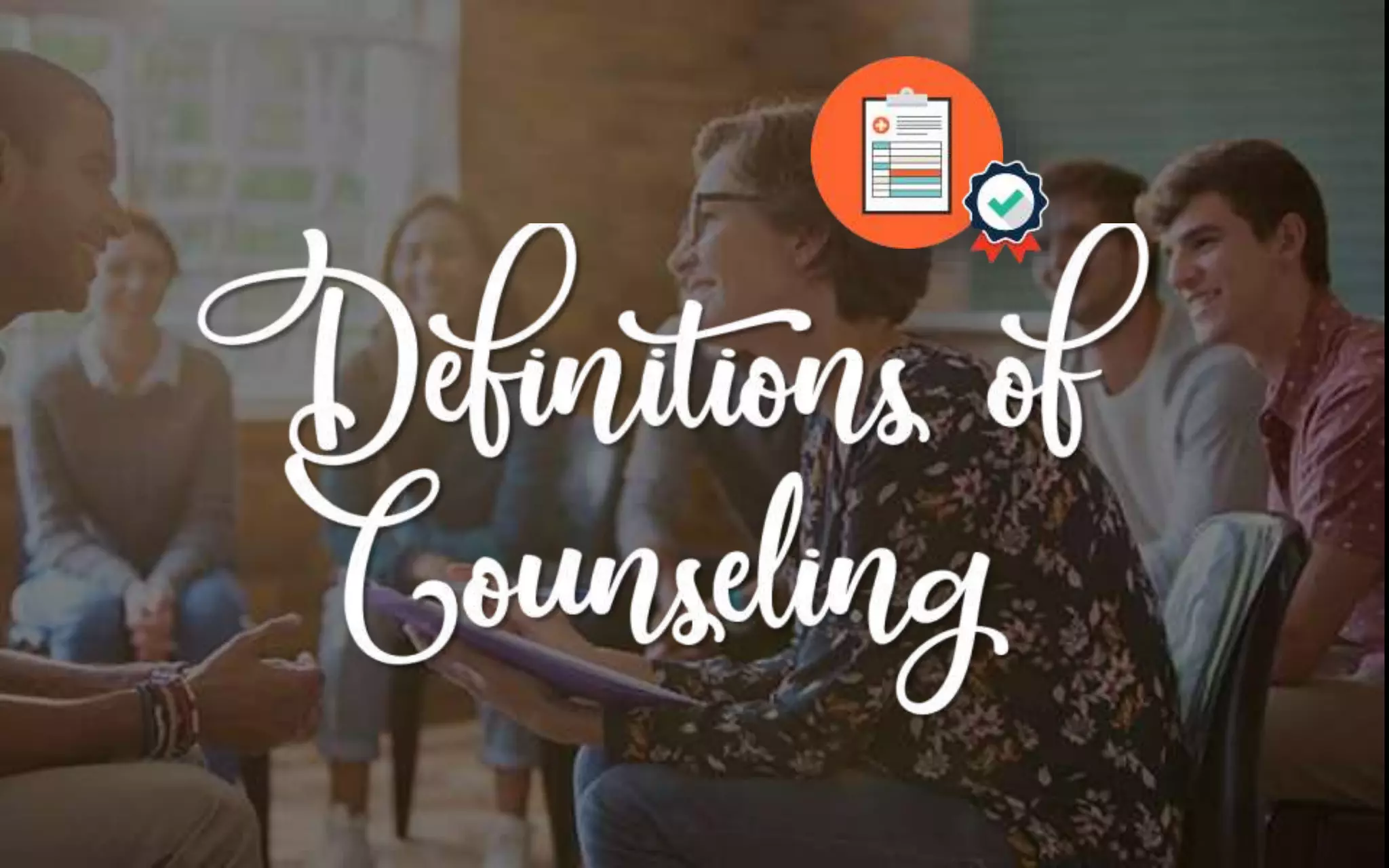 DIASS - The Discipline of Counseling - Definitions, Context and ...