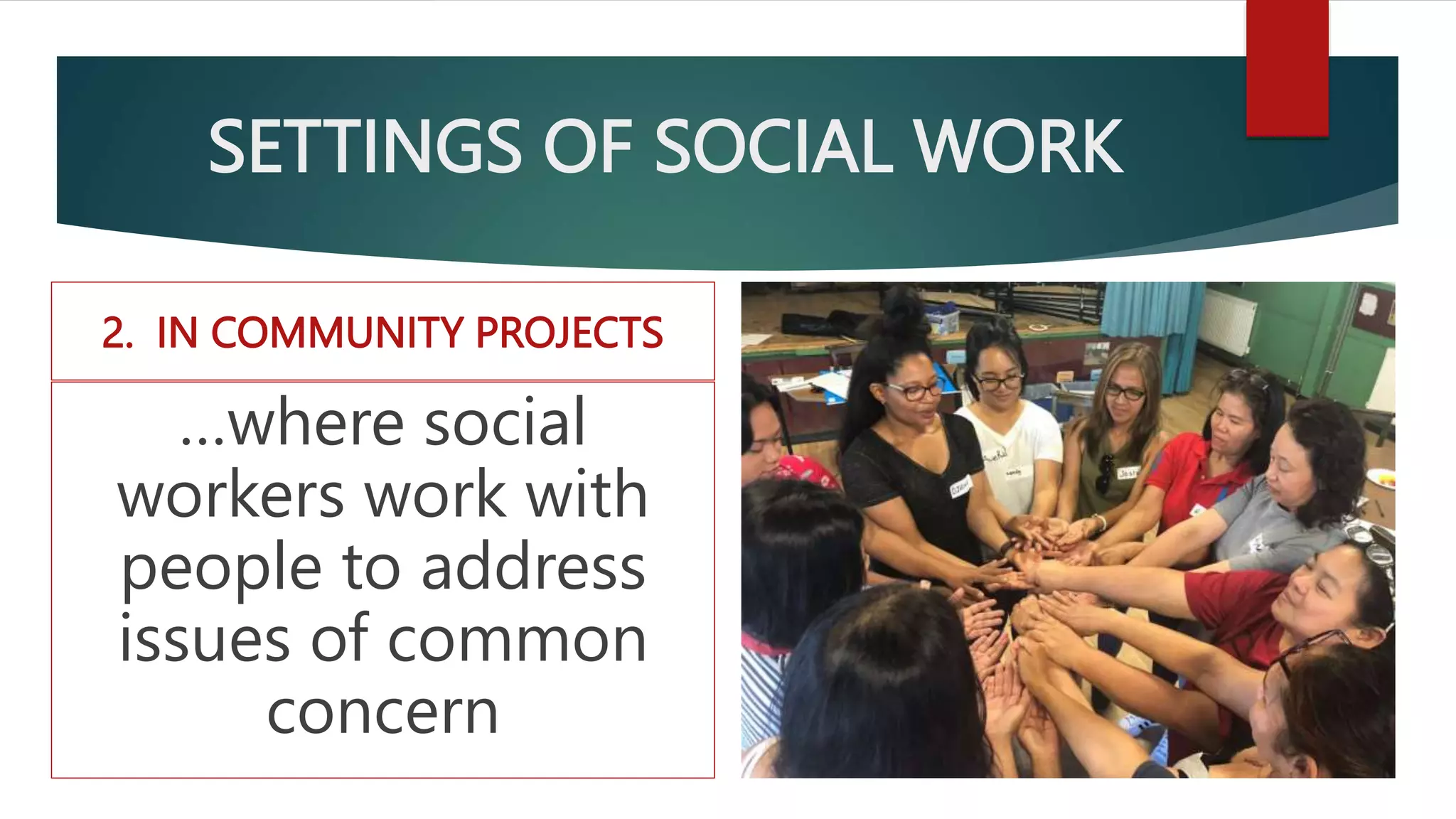 DIASS UNIT II, LESSON 4_SETTINGS, PROCESSES, METHODS, AND TOOLS IN SOCIAL WORK.pptx