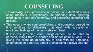 DIASS UNIT I, LESSON 1_THE DISCIPLINE OF COUNSELING.pptx