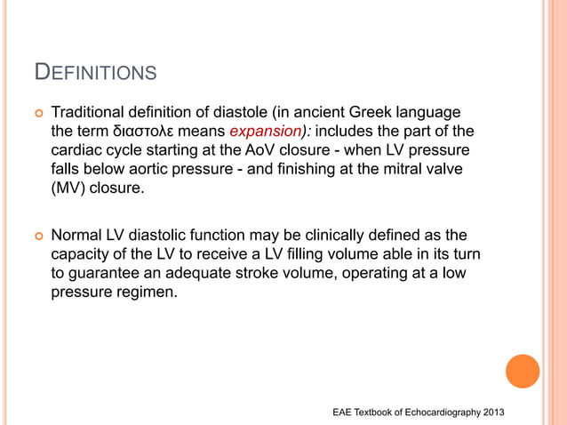 Diastolic Dysfunction 2016 | PPTX | Heart and Cardiovascular Diseases ...