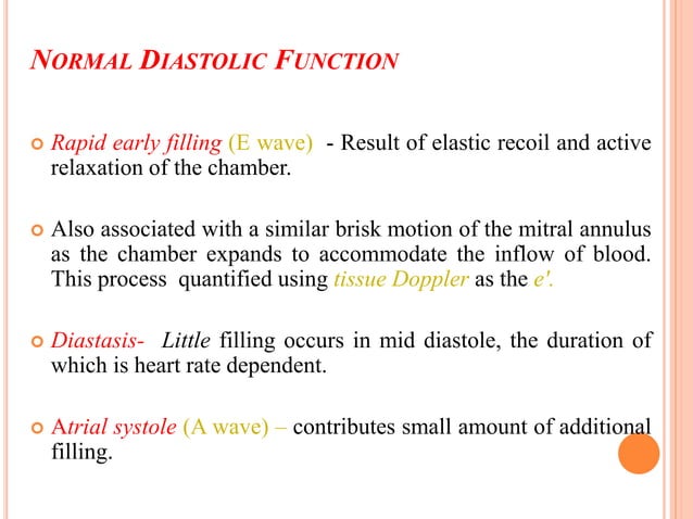 Diastolic Dysfunction 2016 | PPTX | Heart and Cardiovascular Diseases ...