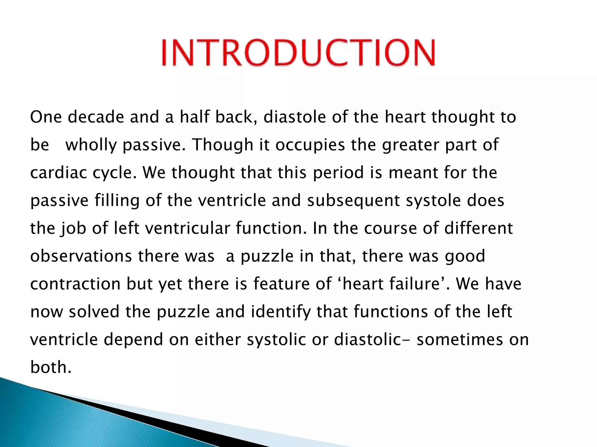 ECHOCARDIOGRAPHIC EVALUATION of LEFT VENTRICULAR DIASTOLIC FUNCTION toufiqur rahman NICVD | PPSX
