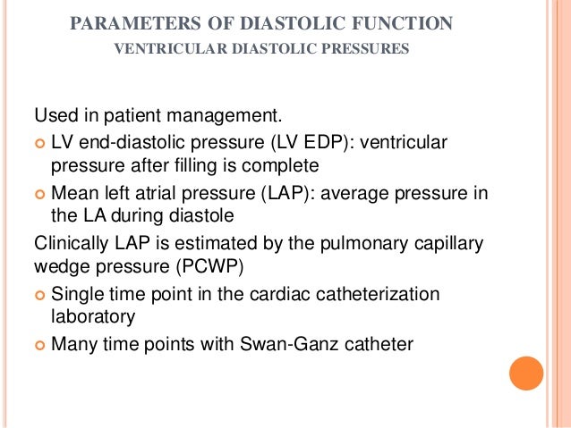 What Is Lv End Diastolic Pressure | SEMA Data Co-op