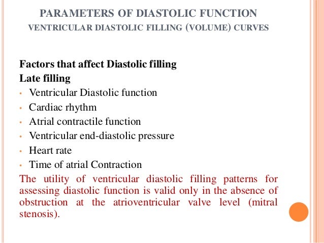 Diastolic function