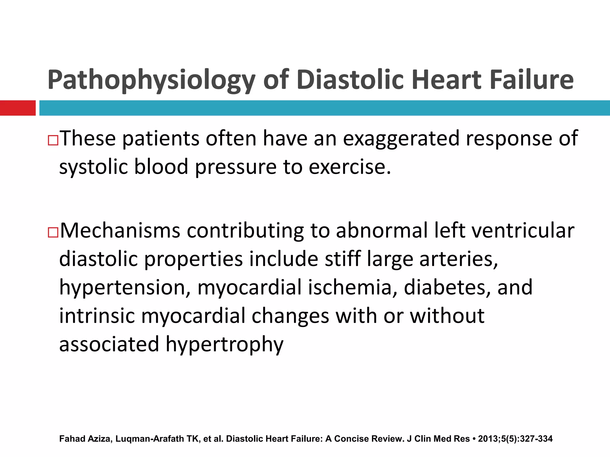 Dr Vivek Baliga - Diastolic heart failure - A complete overview | PPTX