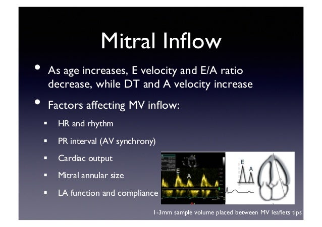 Echocardiographic Evaluation Of Lv Diastolic Function