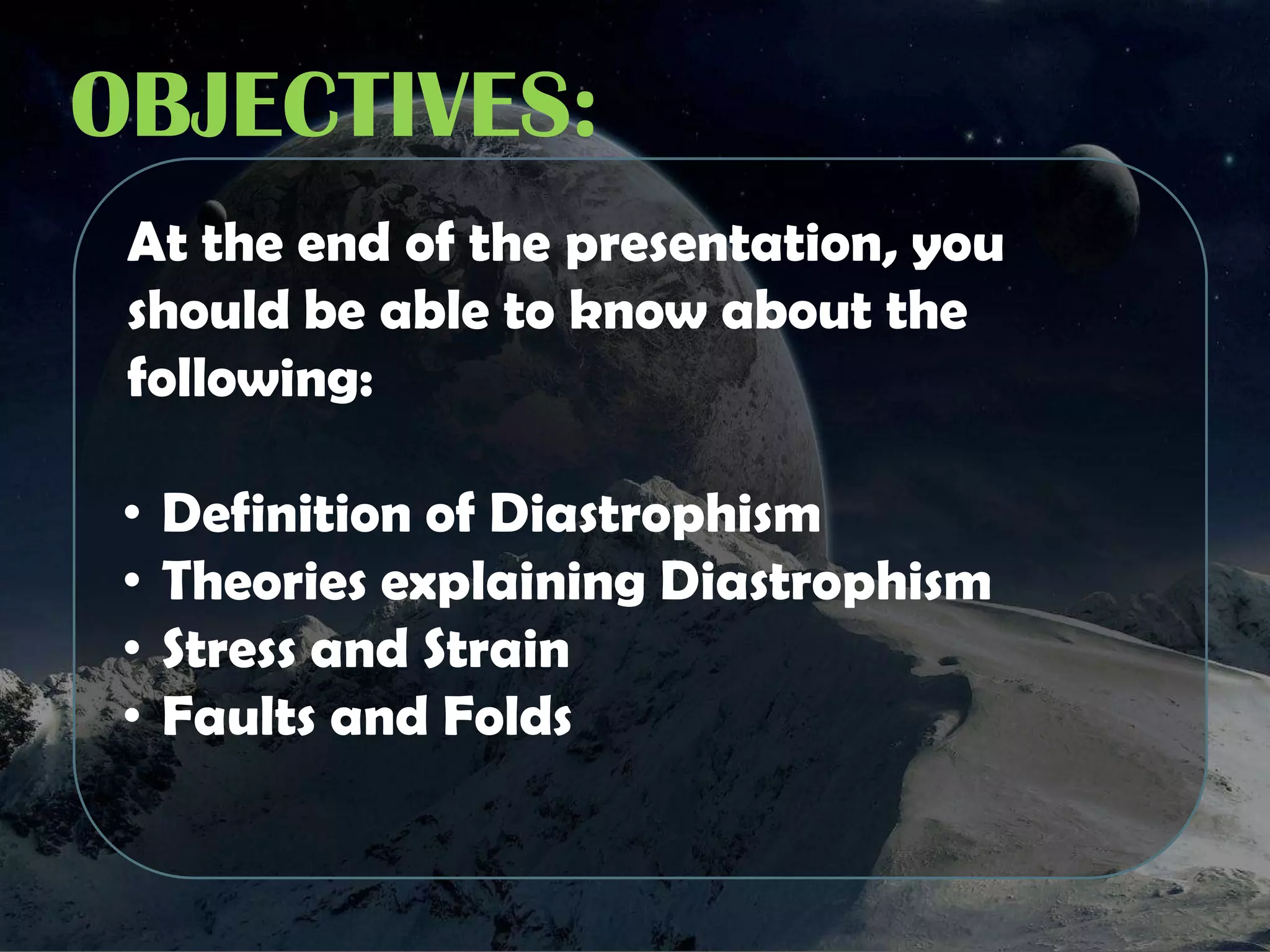 Diastrophism ko | PPTX
