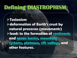 Diastrophism ko | PPTX