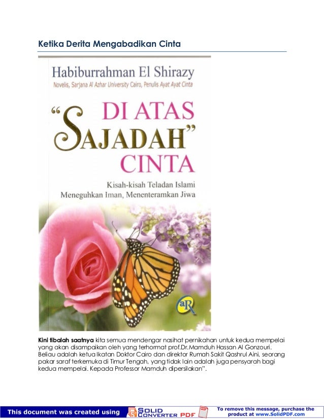 Di atas sajadah cinta ketika derita mengabadikan cinta [ha Di atas sajadah cinta ketika derita mengabadikan cinta [ha